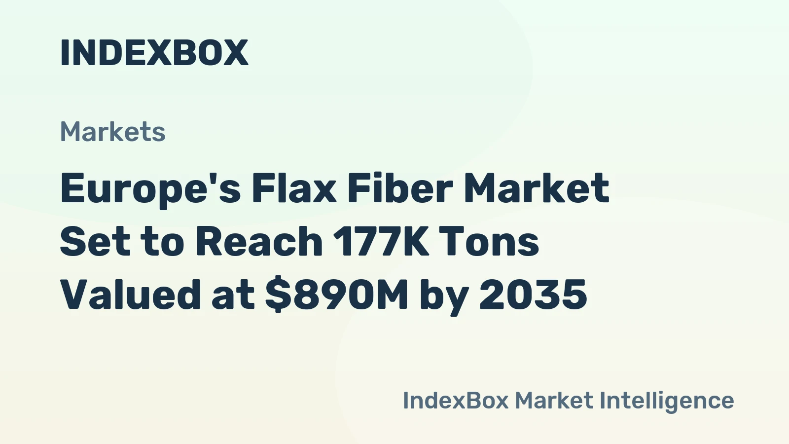 Europe's Flax Fiber Market Set to Reach 177K Tons Valued at $890M by 2035