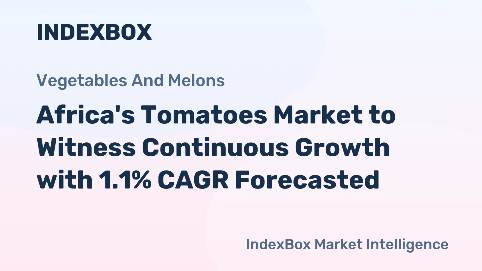 Africa's Tomatoes Market to Witness Continuous Growth with 1.1% CAGR Forecasted
