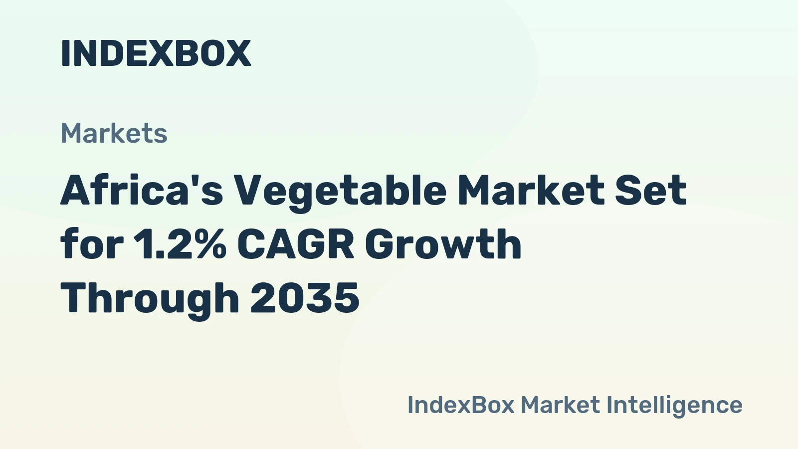 Africa's Vegetable Market Set for 1.2% CAGR Growth Through 2035