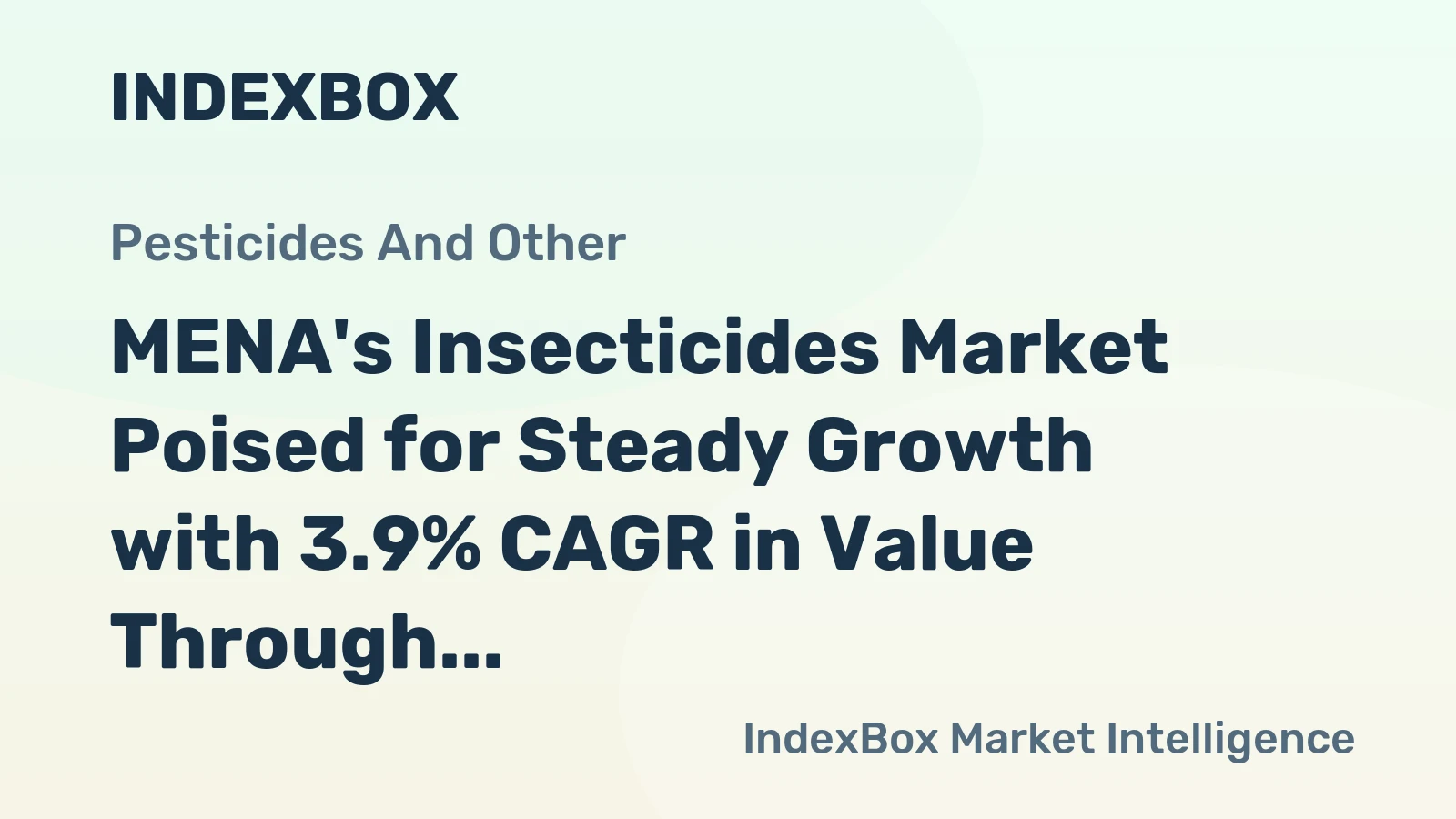 MENA's Insecticides Market Poised for Steady Growth with 3.9% CAGR in Value Through 2035