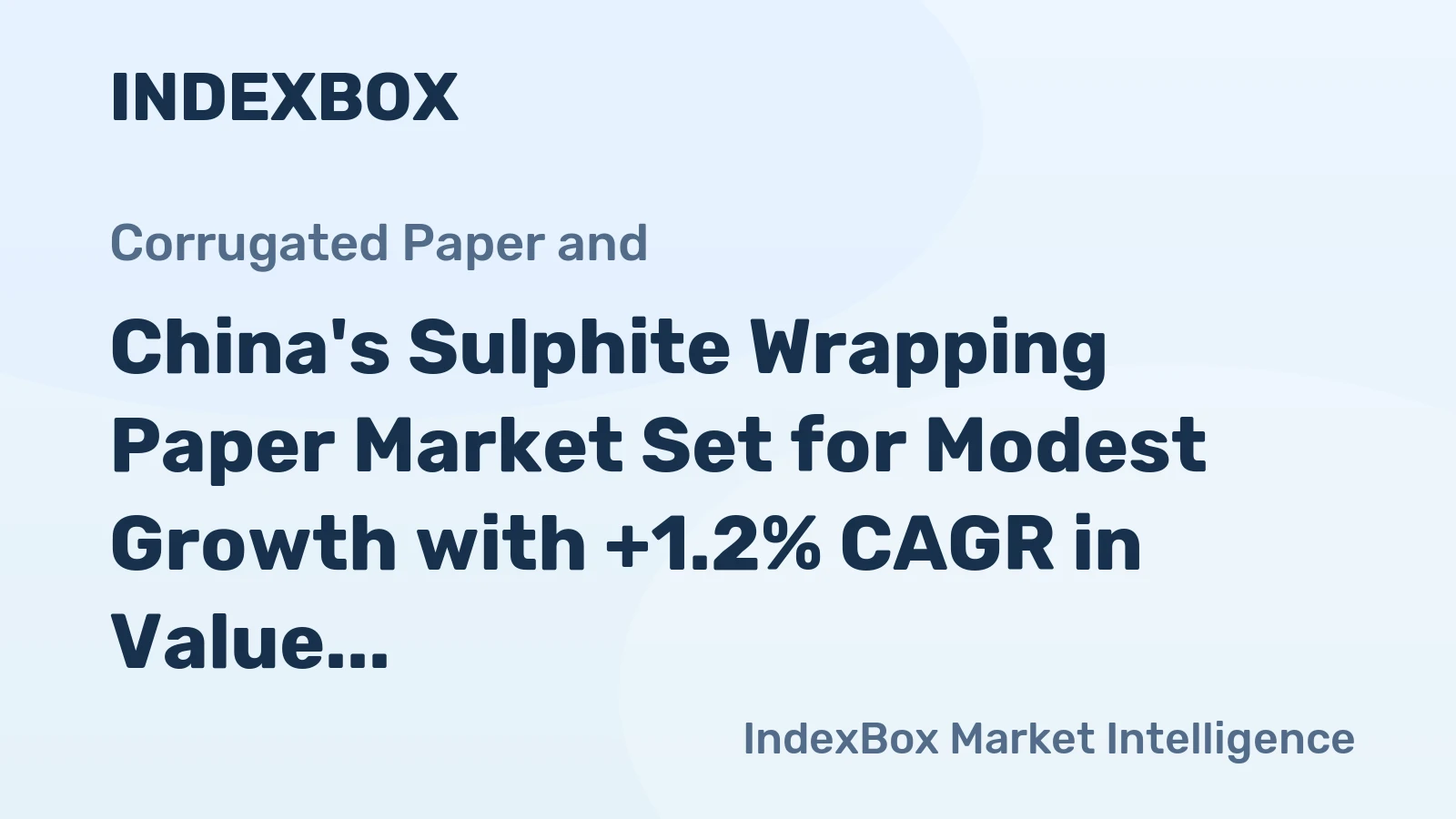 China's Sulphite Wrapping Paper Market Set for Modest Growth with +1.2% CAGR in Value Through 2035