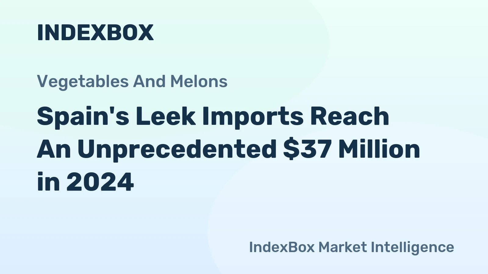 Spain's Leek Imports Reach An Unprecedented $37 Million in 2024