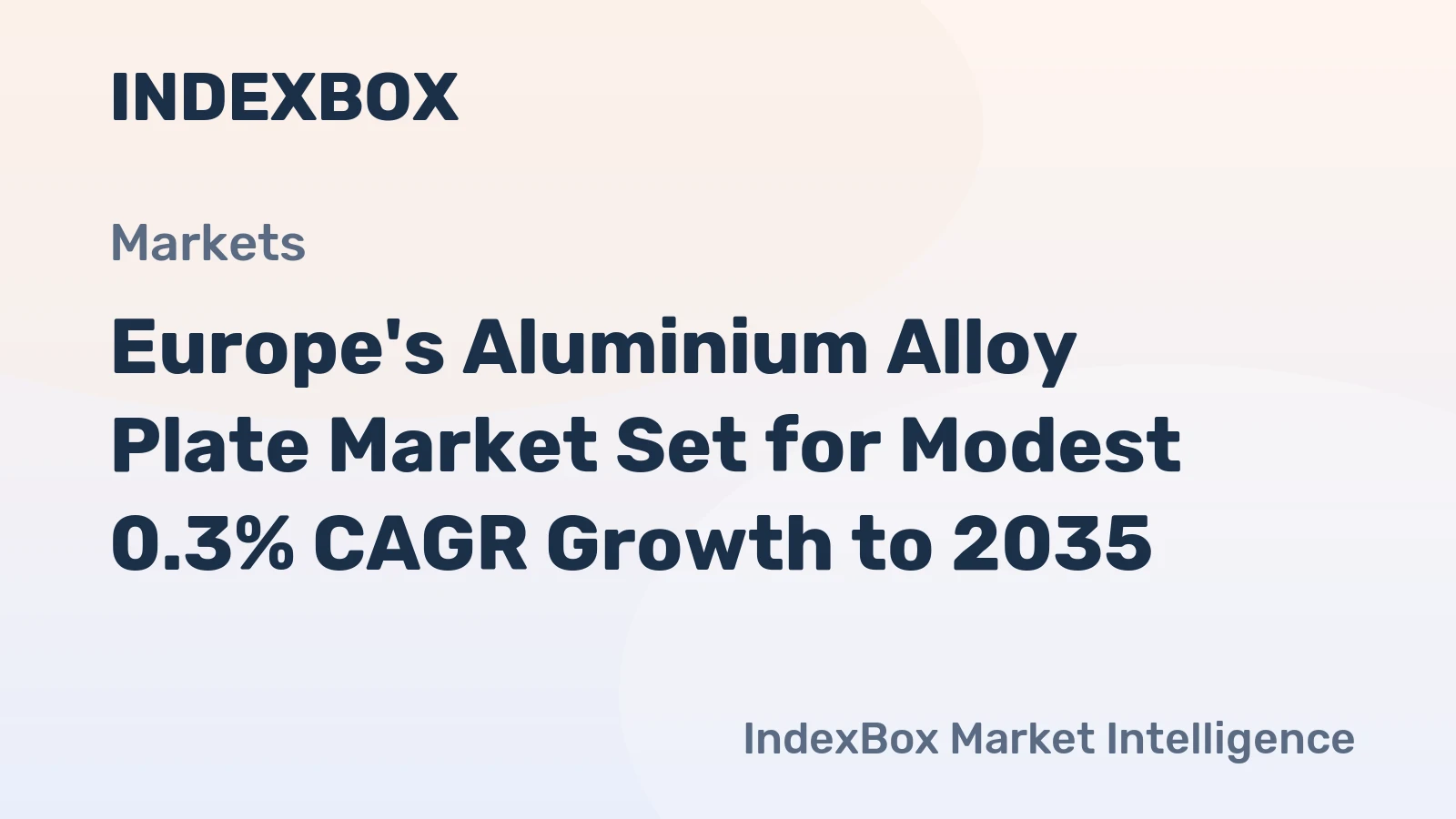 Europe's Aluminium Alloy Plate Market Set for Modest 0.3% CAGR Growth to 2035