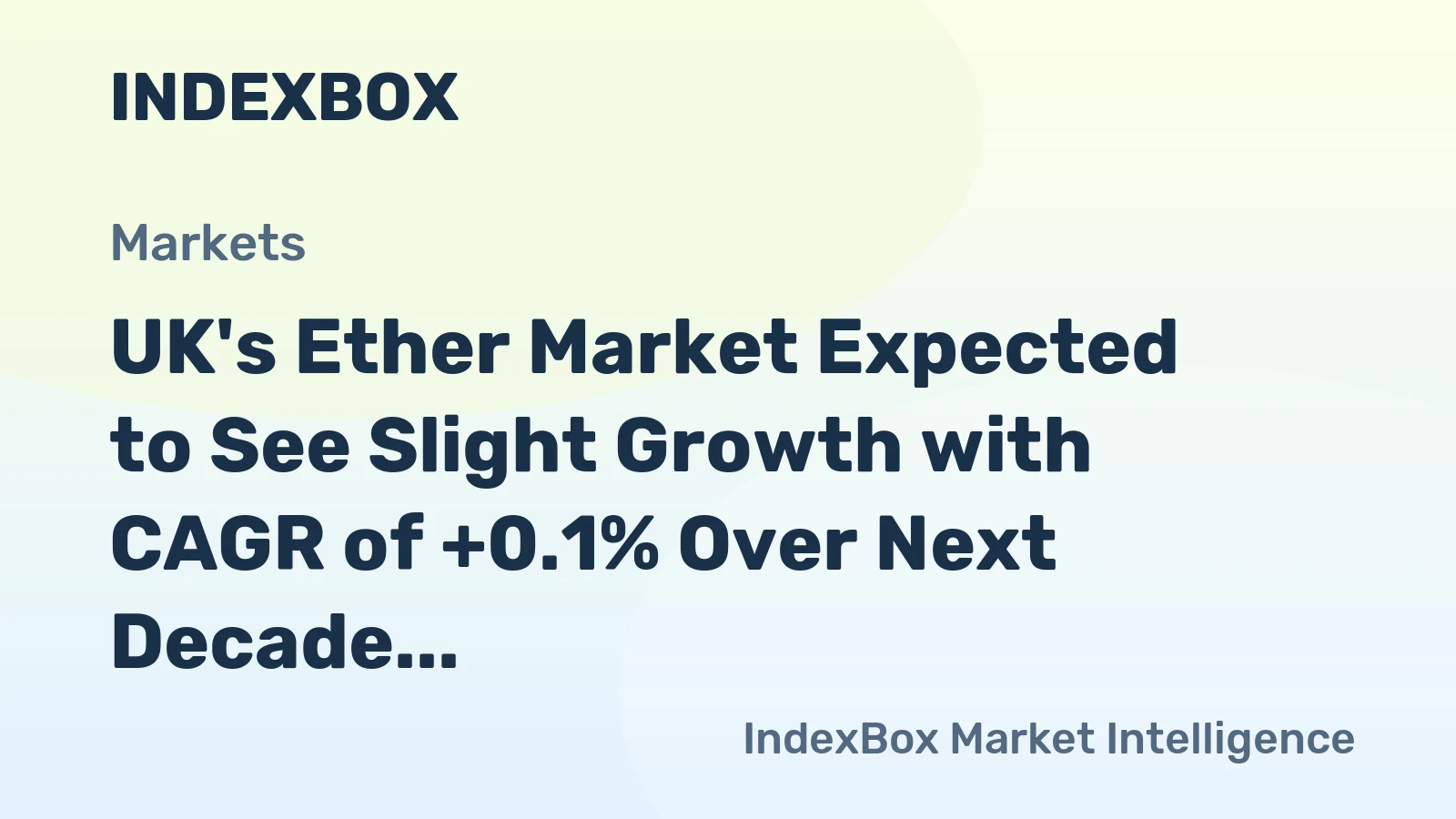 UK's Ether Market Expected to See Slight Growth with CAGR of +0.1% Over Next Decade