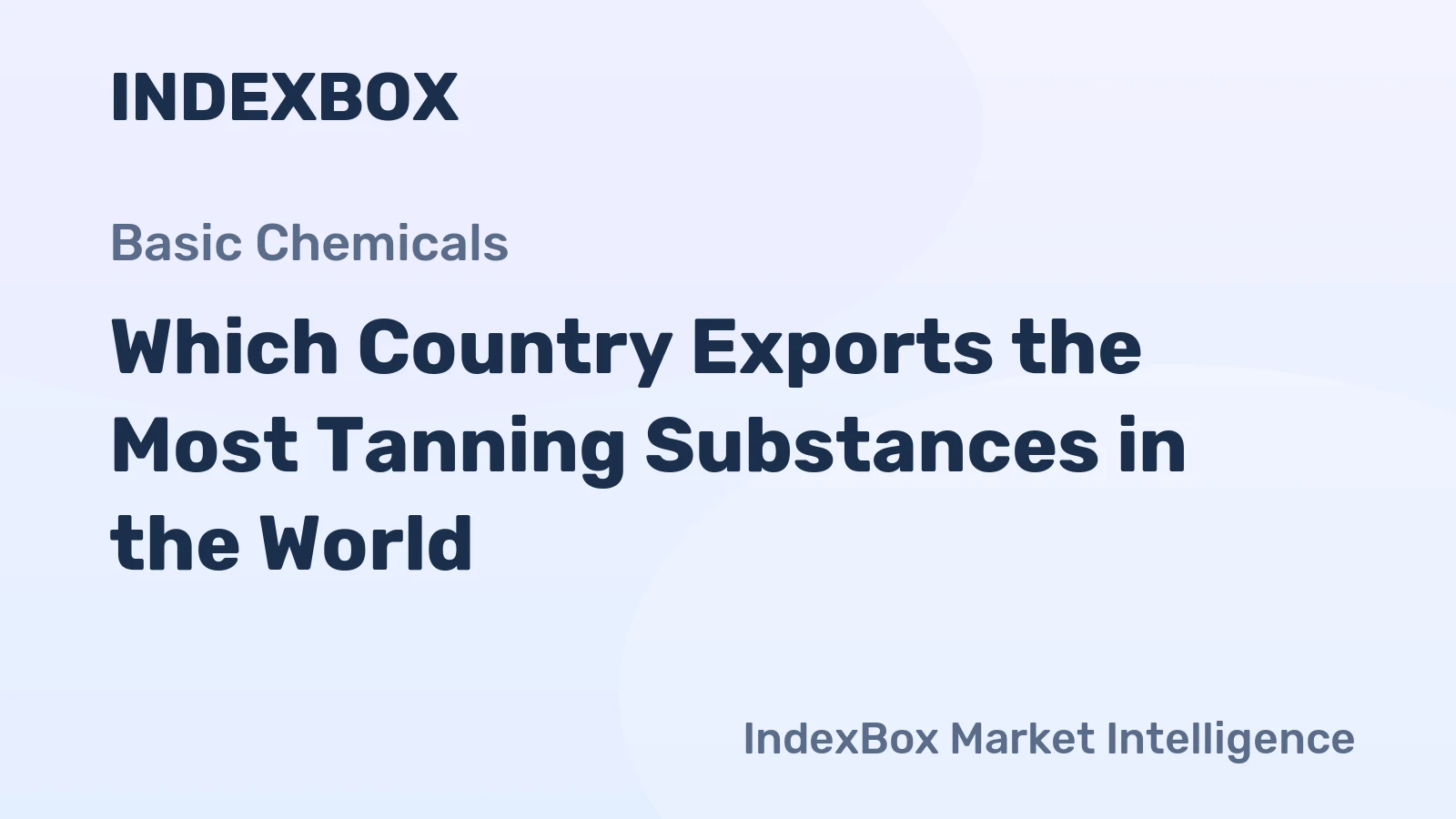 Which Country Exports the Most Tanning Substances in the World?