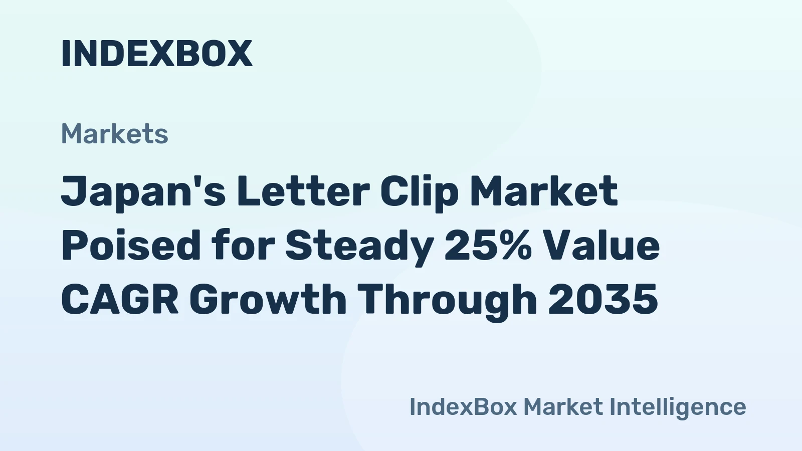 Japan's Letter Clip Market Poised for Steady 25% Value CAGR Growth Through 2035