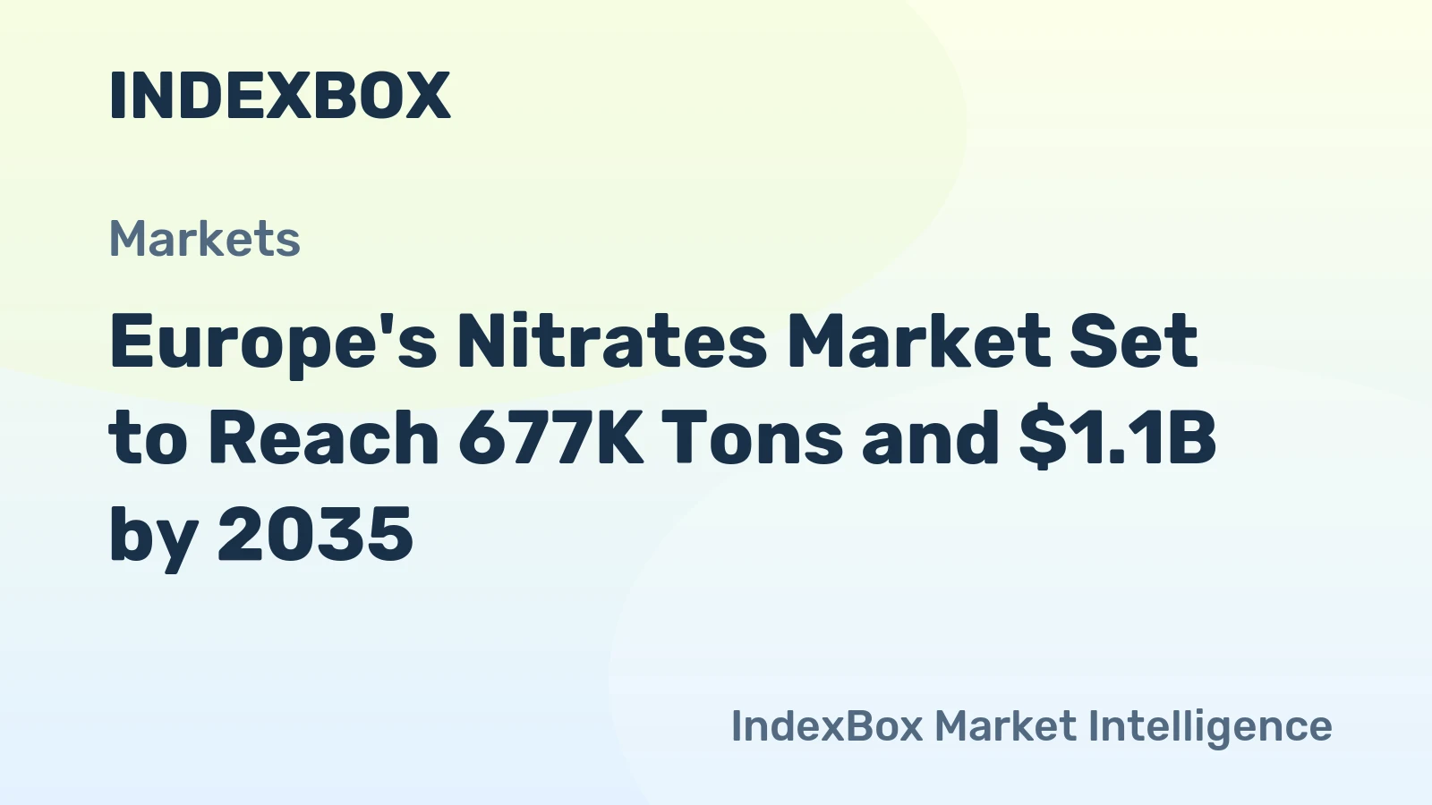 Europe's Nitrates Market Set to Reach 677K Tons and $1.1B by 2035