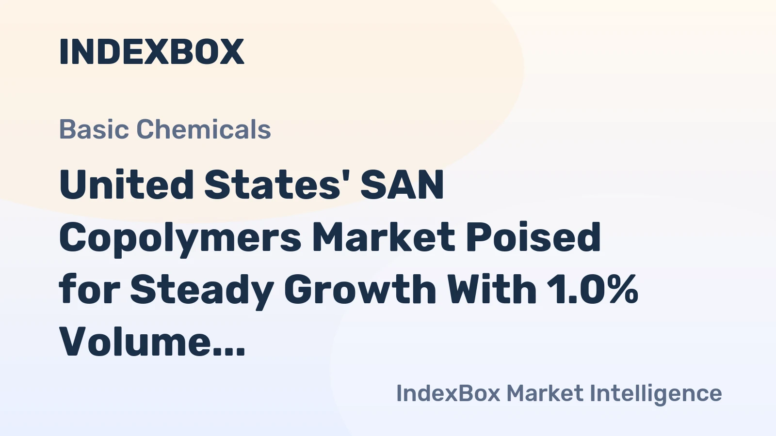 United States' SAN Copolymers Market Poised for Steady Growth With 1.0% Volume CAGR Through 2035