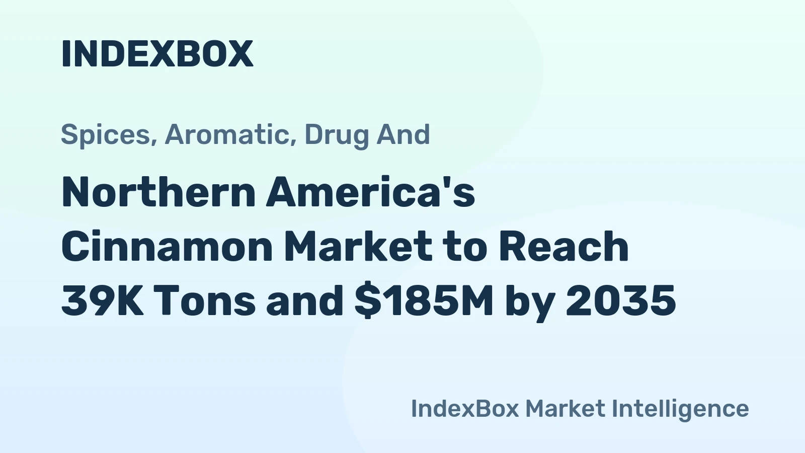 Northern America's Cinnamon Market to Reach 39K Tons and $185M by 2035