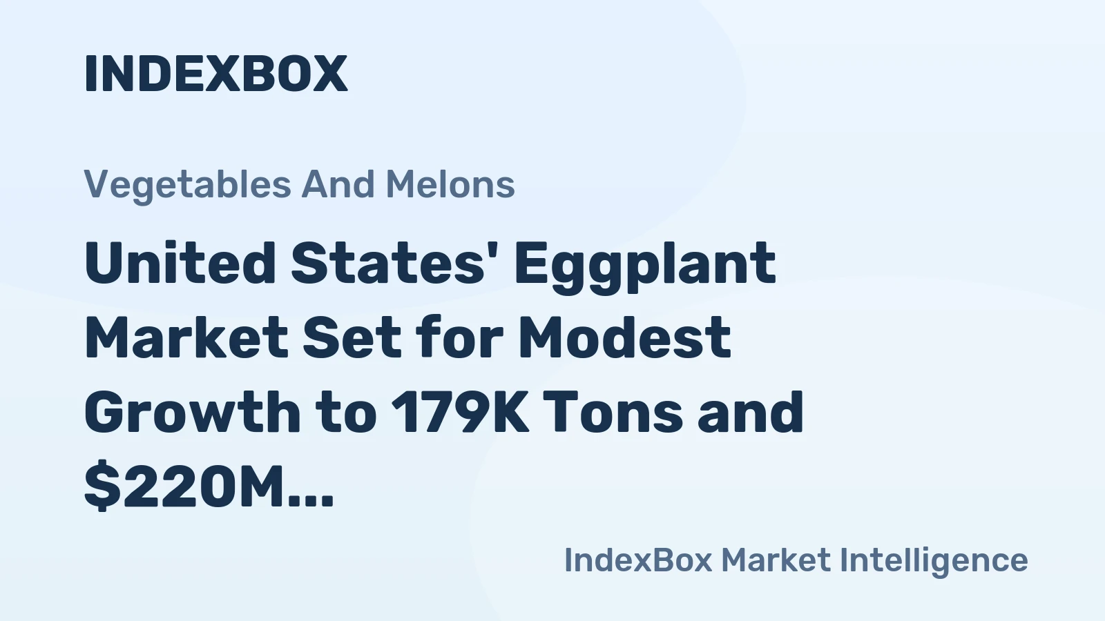 United States' Eggplant Market Set for Modest Growth to 179K Tons and $220M by 2035