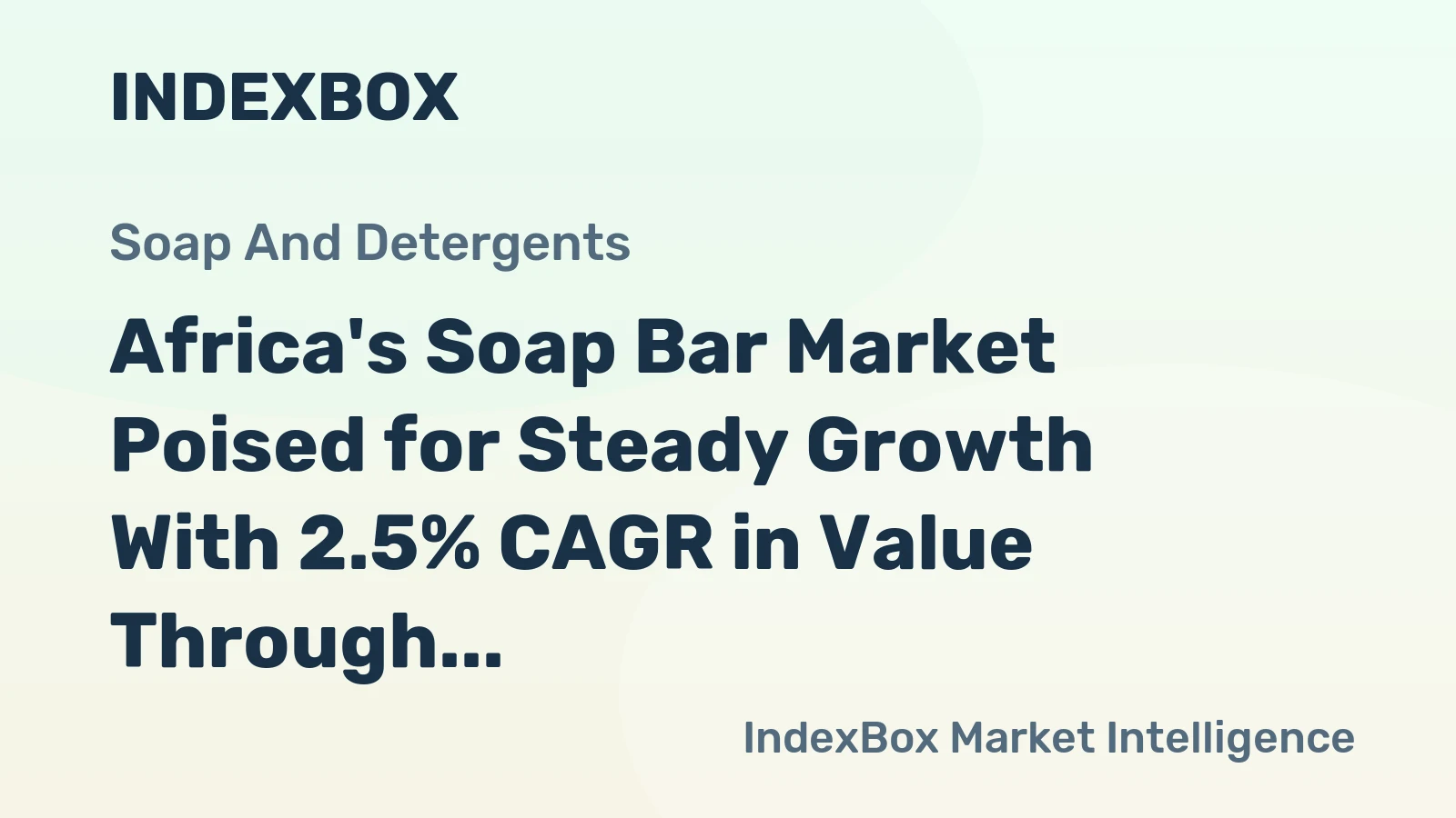Africa's Soap Bar Market Poised for Steady Growth With 2.5% CAGR in Value Through 2035