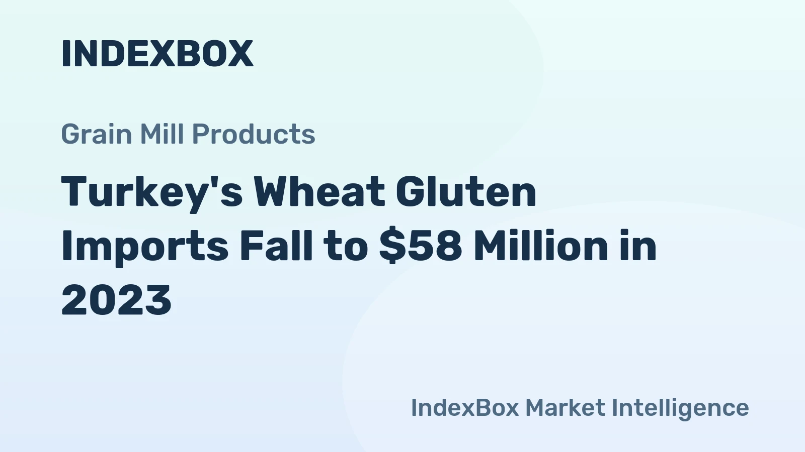 Turkey's Wheat Gluten Imports Fall to $58 Million in 2023