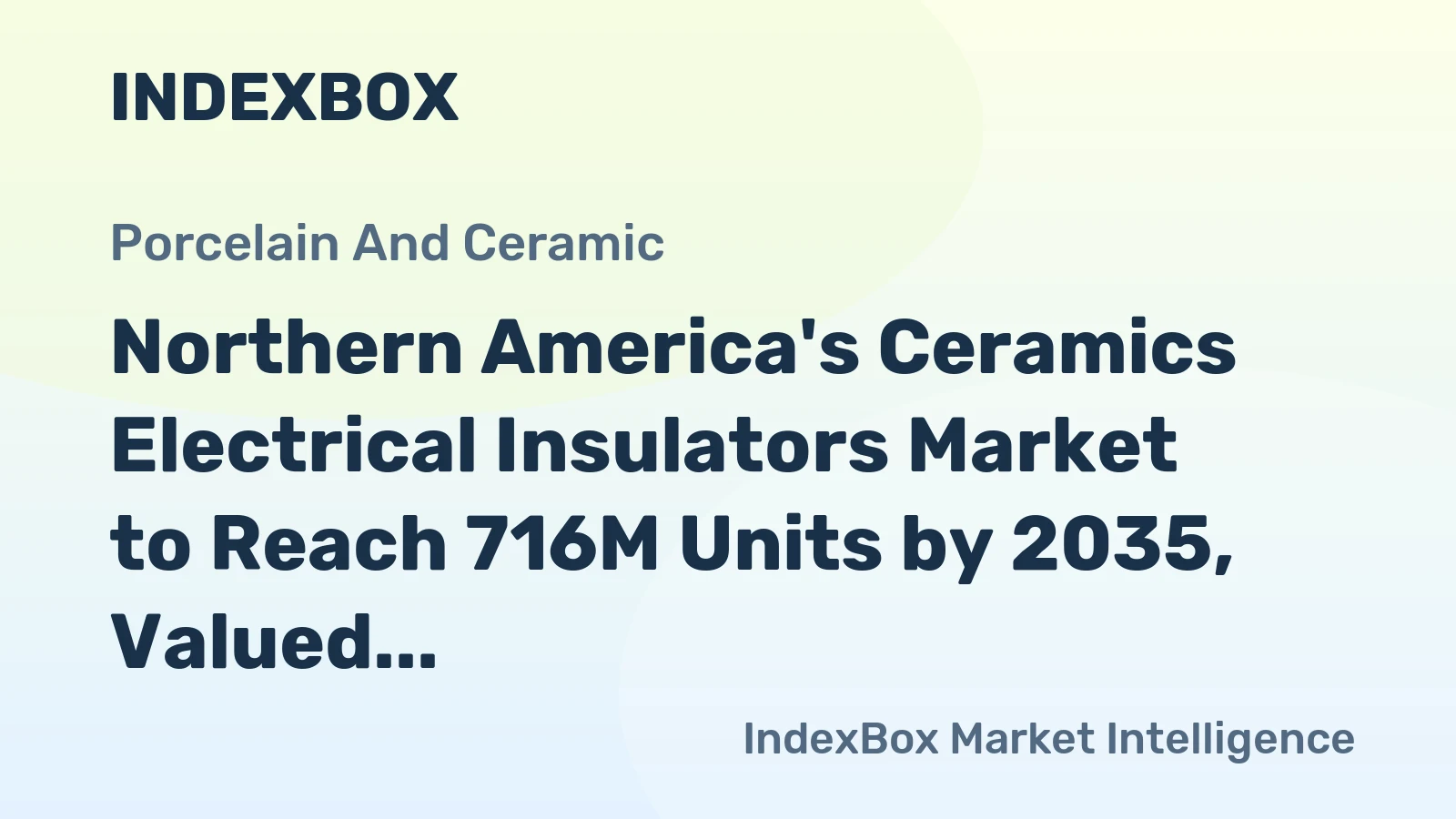 Northern America's Ceramics Electrical Insulators Market to Reach 716M Units by 2035, Valued at $145M