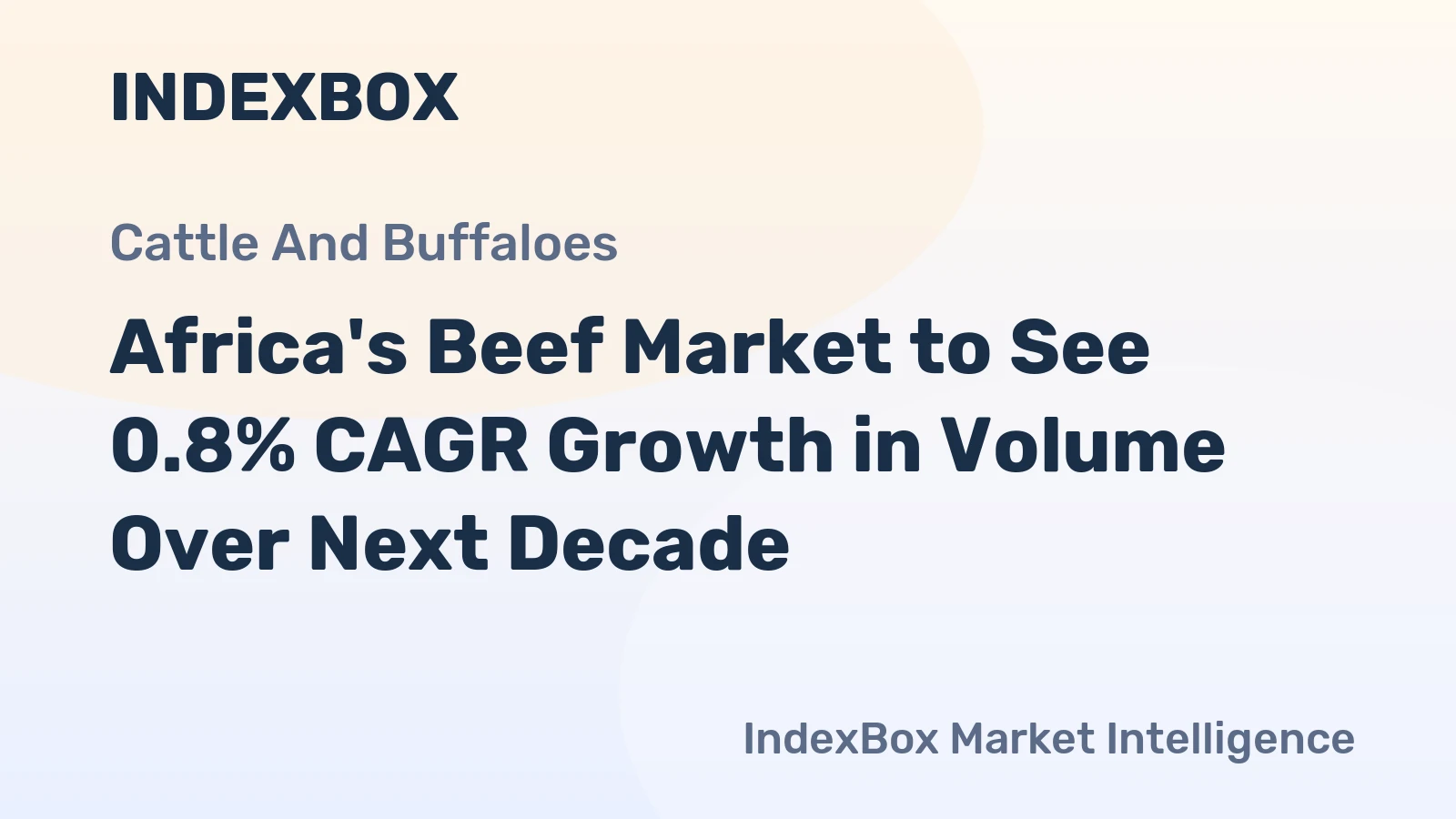 Africa's Beef Market to See 0.8% CAGR Growth in Volume Over Next Decade
