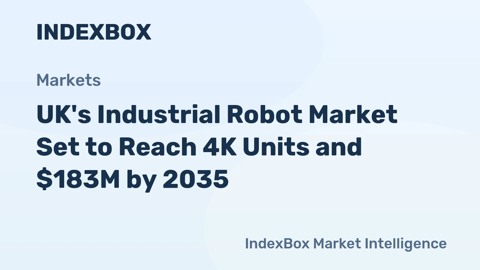 UK's Industrial Robot Market Set to Reach 4K Units and $183M by 2035