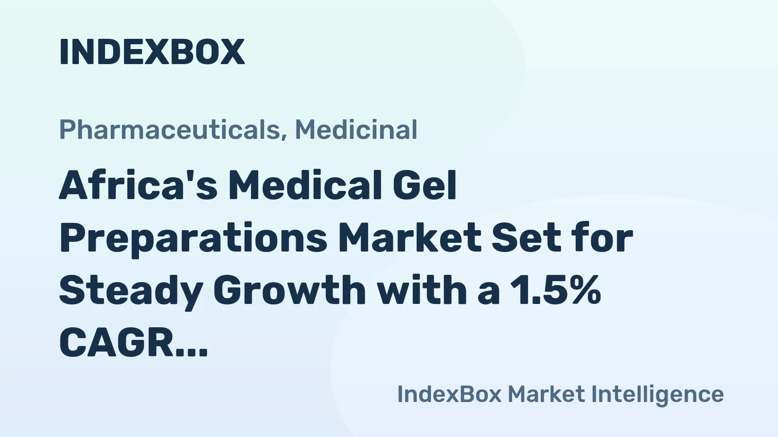 Africa's Medical Gel Preparations Market Set for Steady Growth with a 1.5% CAGR