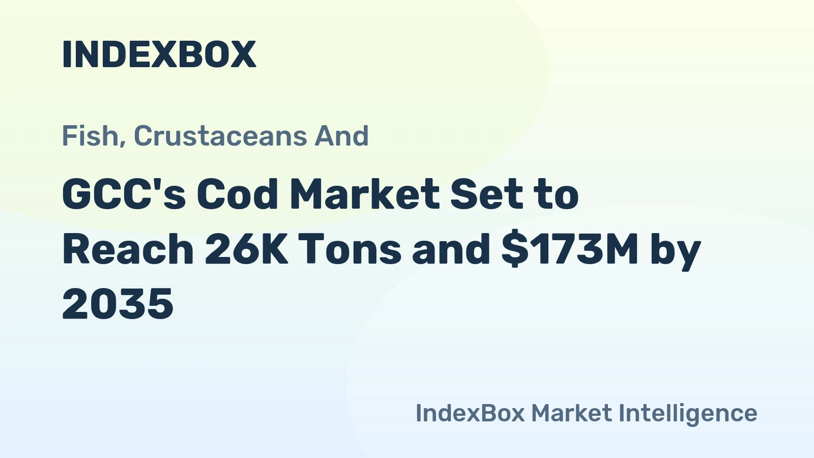 GCC's Cod Market Set to Reach 26K Tons and $173M by 2035