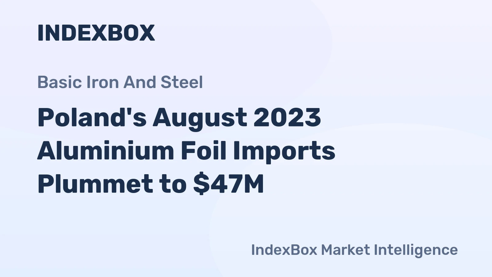 Poland's August 2023 Aluminium Foil Imports Plummet to $47M