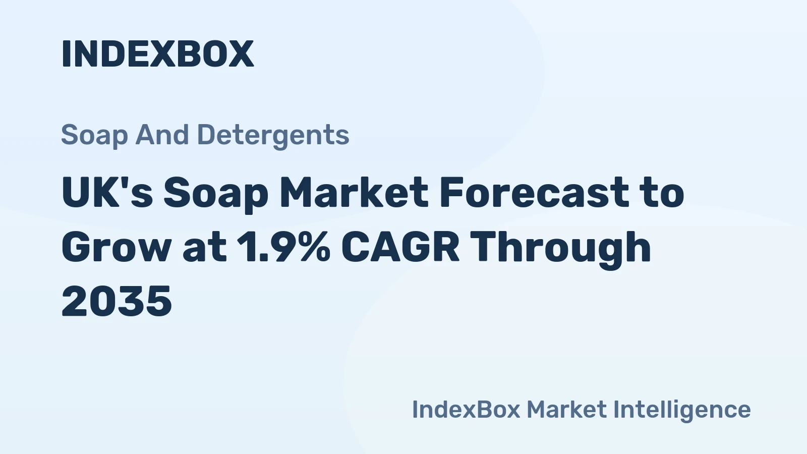 UK's Soap Market Forecast to Grow at 1.9% CAGR Through 2035