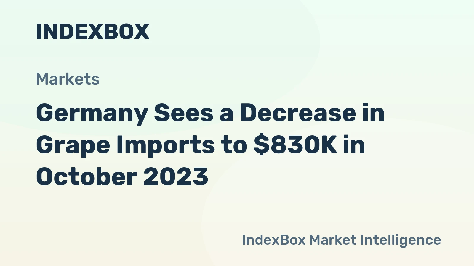 Germany Sees a Decrease in Grape Imports to $830K in October 2023