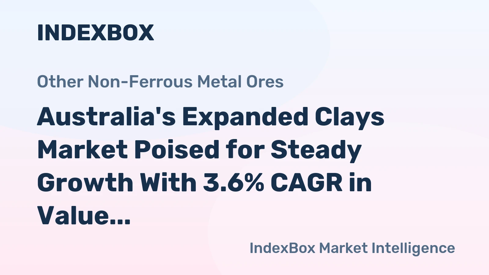 Australia's Expanded Clays Market Poised for Steady Growth With 3.6% CAGR in Value Through 2035