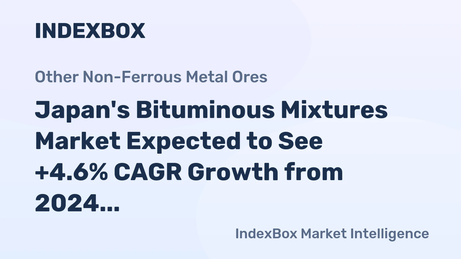 Japan's Bituminous Mixtures Market Expected to See +4.6% CAGR Growth from 2024 to 2035