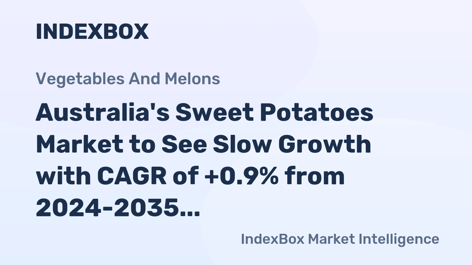 Australia's Sweet Potatoes Market to See Slow Growth with CAGR of +0.9% from 2024-2035