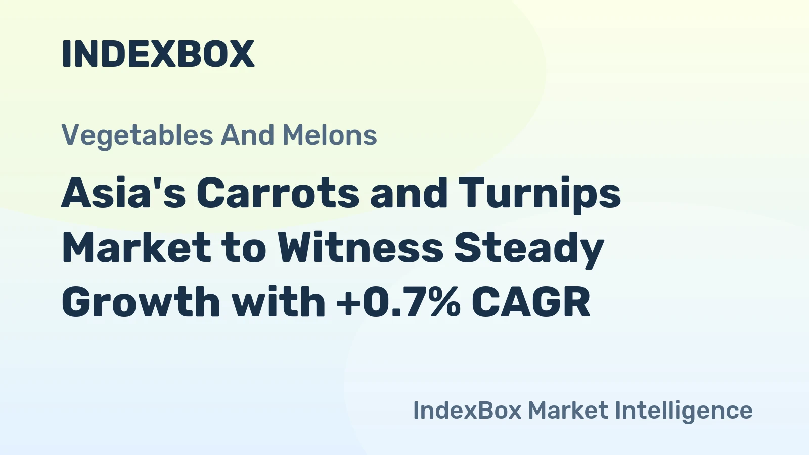 Asia's Carrots and Turnips Market to Witness Steady Growth with +0.7% CAGR