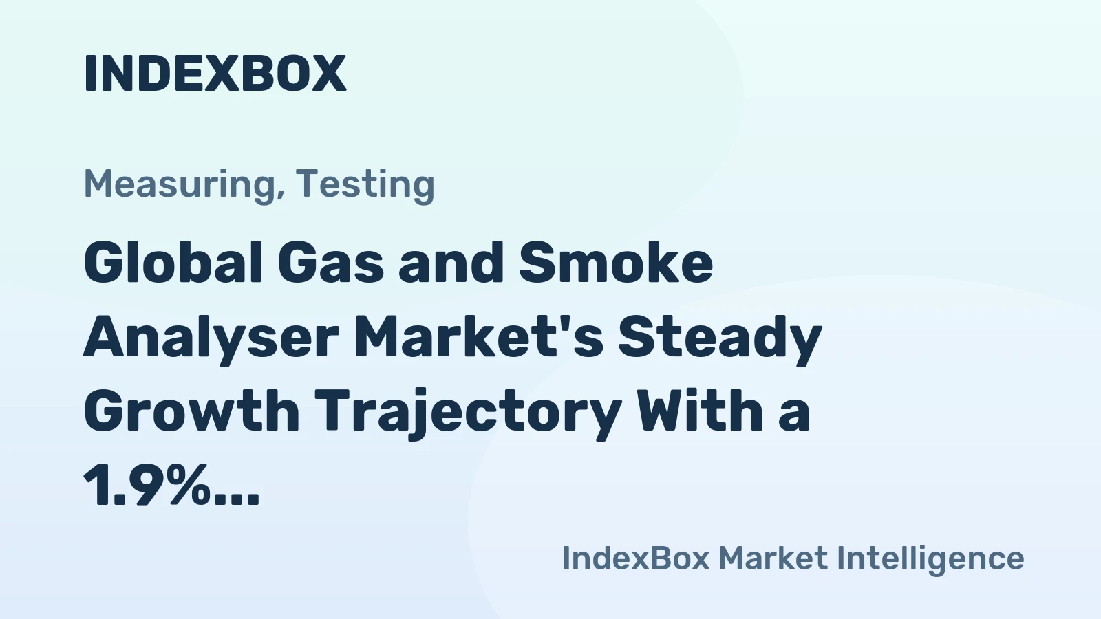 Global Gas and Smoke Analyser Market's Steady Growth Trajectory With a 1.9% CAGR in Value Through 2035