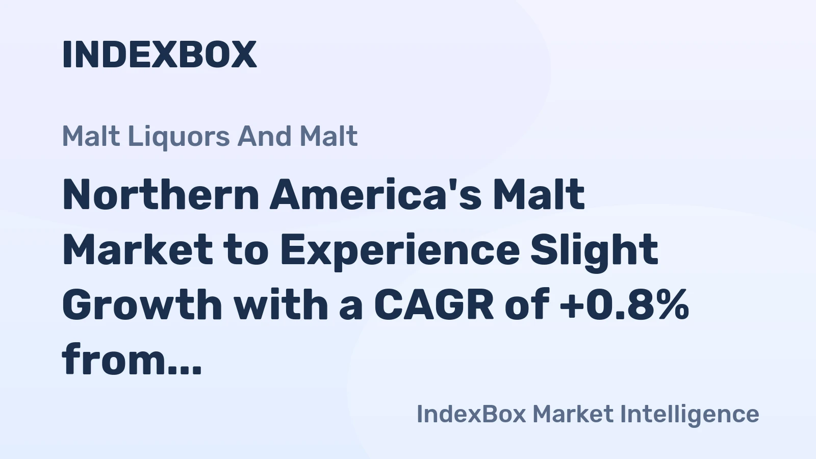 Northern America's Malt Market to Experience Slight Growth with a CAGR of +0.8% from 2024-2035