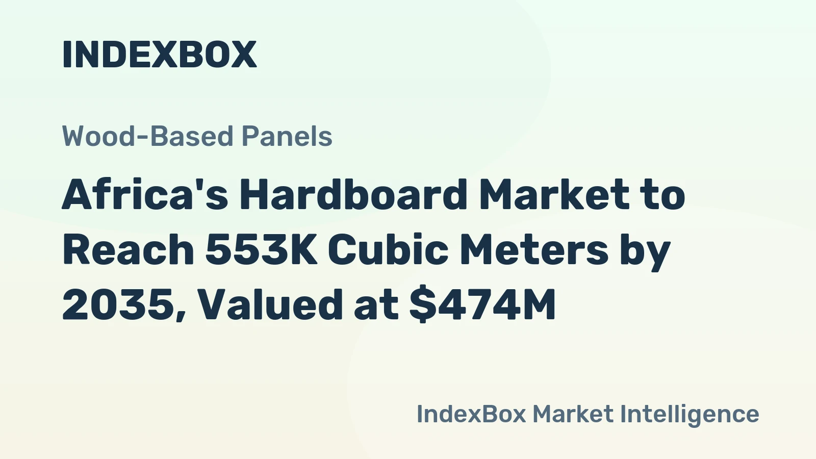 Africa's Hardboard Market to Reach 553K Cubic Meters by 2035, Valued at $474M