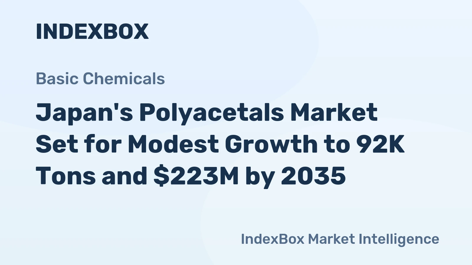 Japan's Polyacetals Market Set for Modest Growth to 92K Tons and $223M by 2035