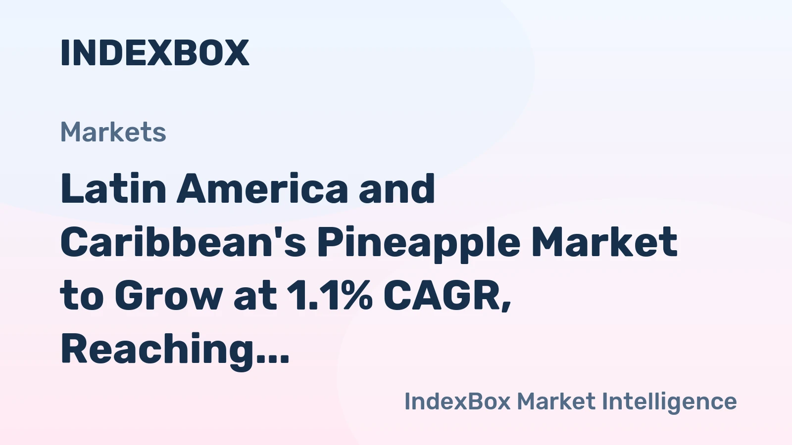 Latin America and Caribbean's Pineapple Market to Grow at 1.1% CAGR, Reaching 9.2M Tons by 2035
