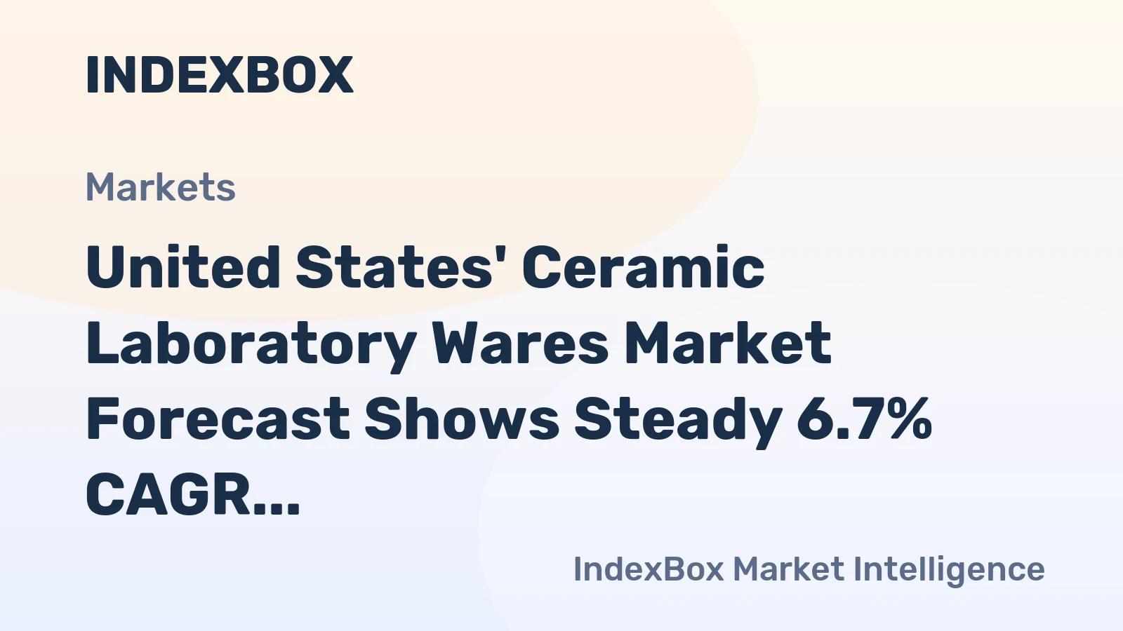 United States' Ceramic Laboratory Wares Market Forecast Shows Steady 6.7% CAGR Growth Through 2035