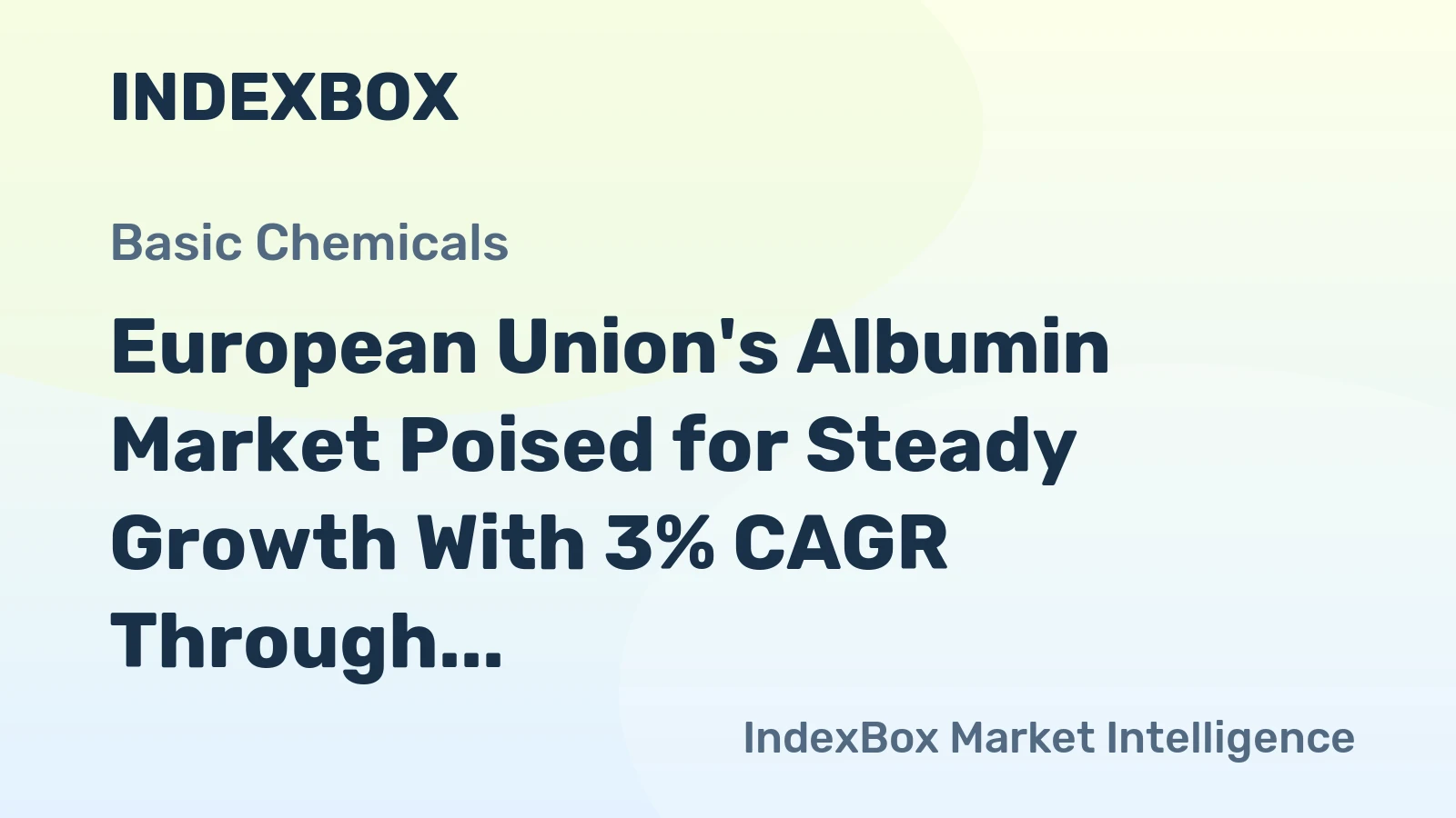 European Union's Albumin Market Poised for Steady Growth With 3% CAGR Through 2035