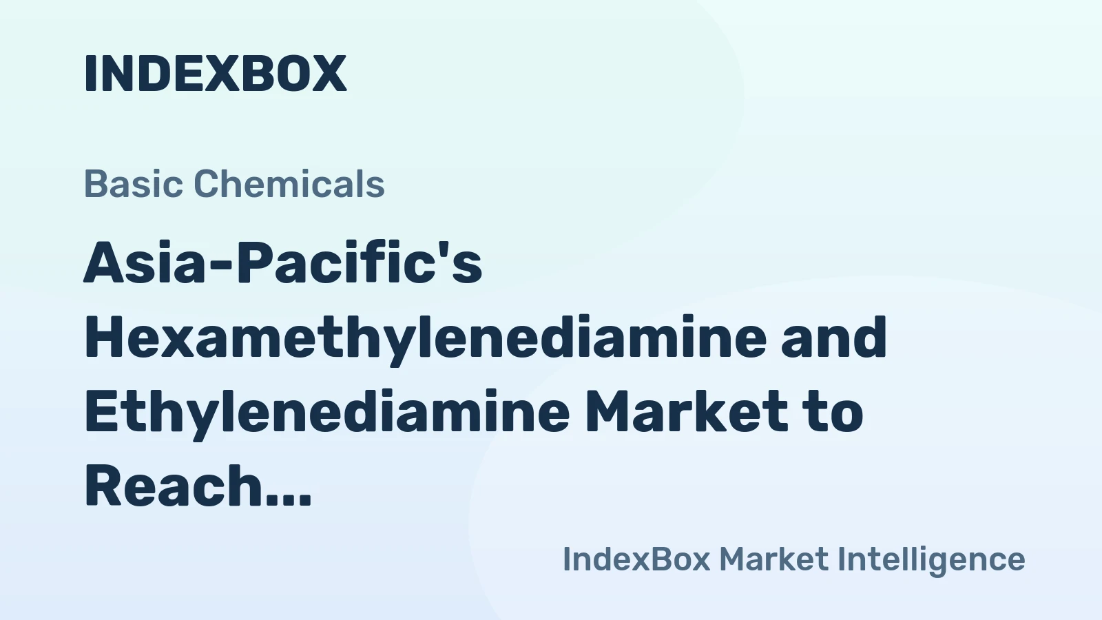Asia-Pacific's Hexamethylenediamine and Ethylenediamine Market to Reach 6.1 Million Tons and $22 Billion