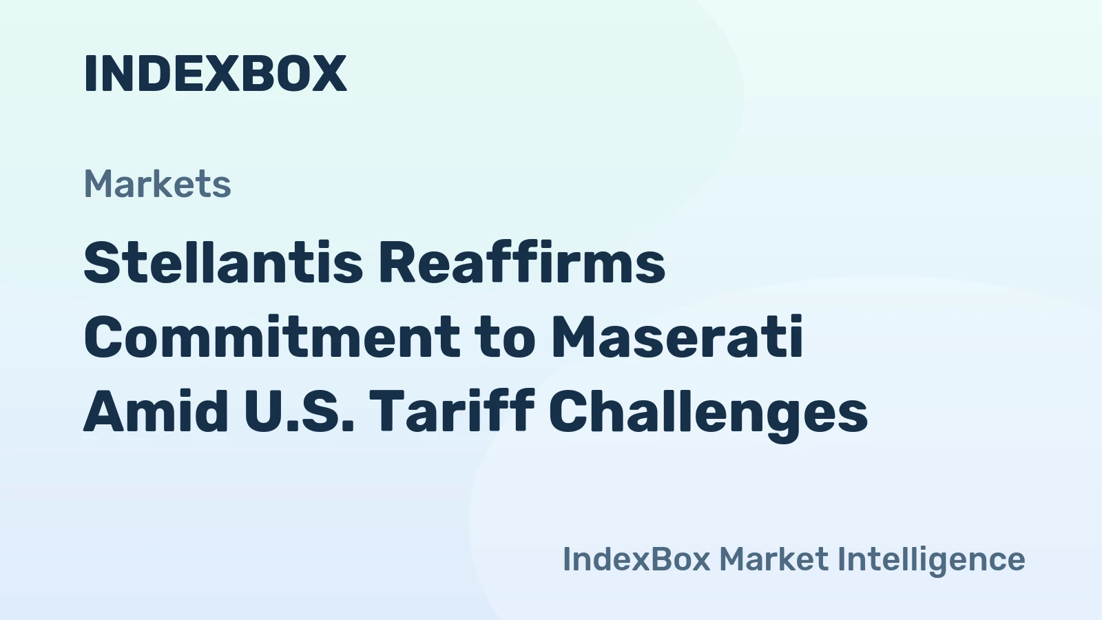 Stellantis Reaffirms Commitment to Maserati Amid U.S. Tariff Challenges