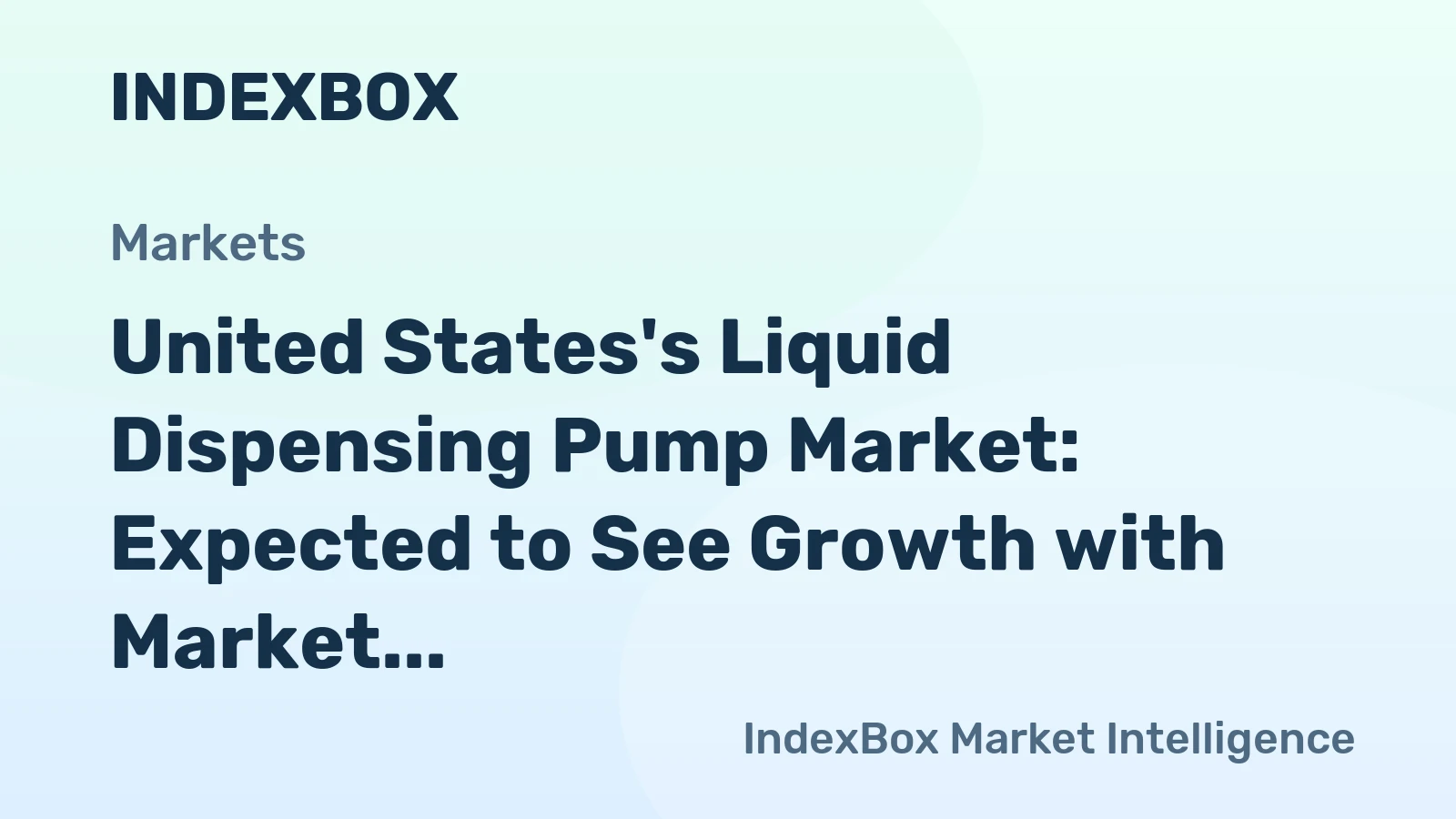 United States's Liquid Dispensing Pump Market: Expected to See Growth with Market Volume Reaching 8.5M Units and Market Value Hitting $430M by 2035