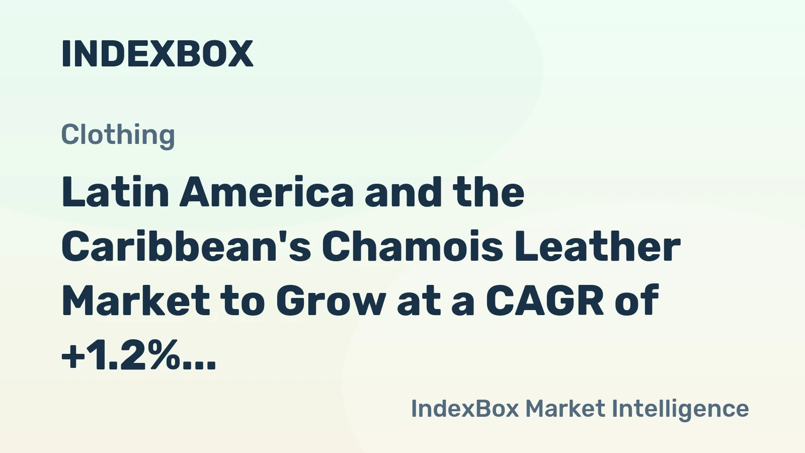 Latin America and the Caribbean's Chamois Leather Market to Grow at a CAGR of +1.2% to Reach $279M by 2035