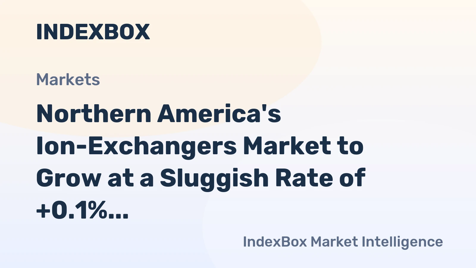Northern America's Ion-Exchangers Market to Grow at a Sluggish Rate of +0.1% CAGR until 2035
