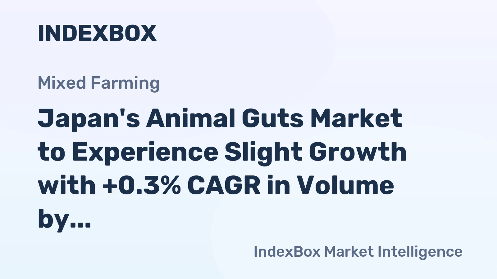 Japan's Animal Guts Market to Experience Slight Growth with +0.3% CAGR in Volume by 2035