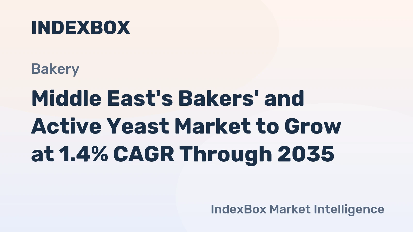 Middle East's Bakers' and Active Yeast Market to Grow at 1.4% CAGR Through 2035