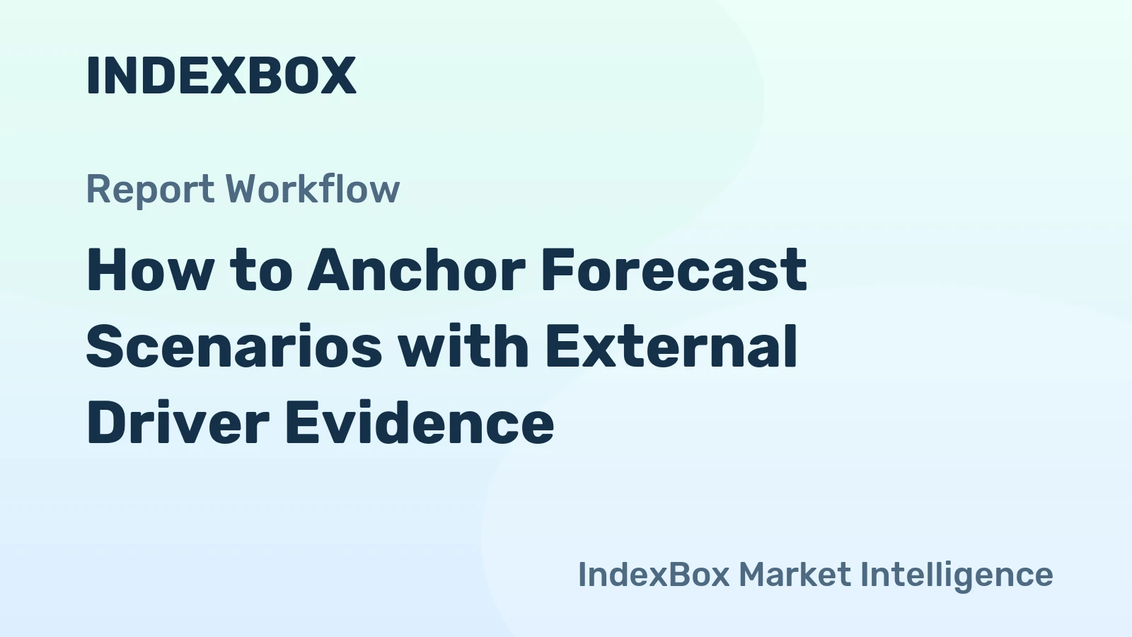 How to Anchor Forecast Scenarios with External Driver Evidence