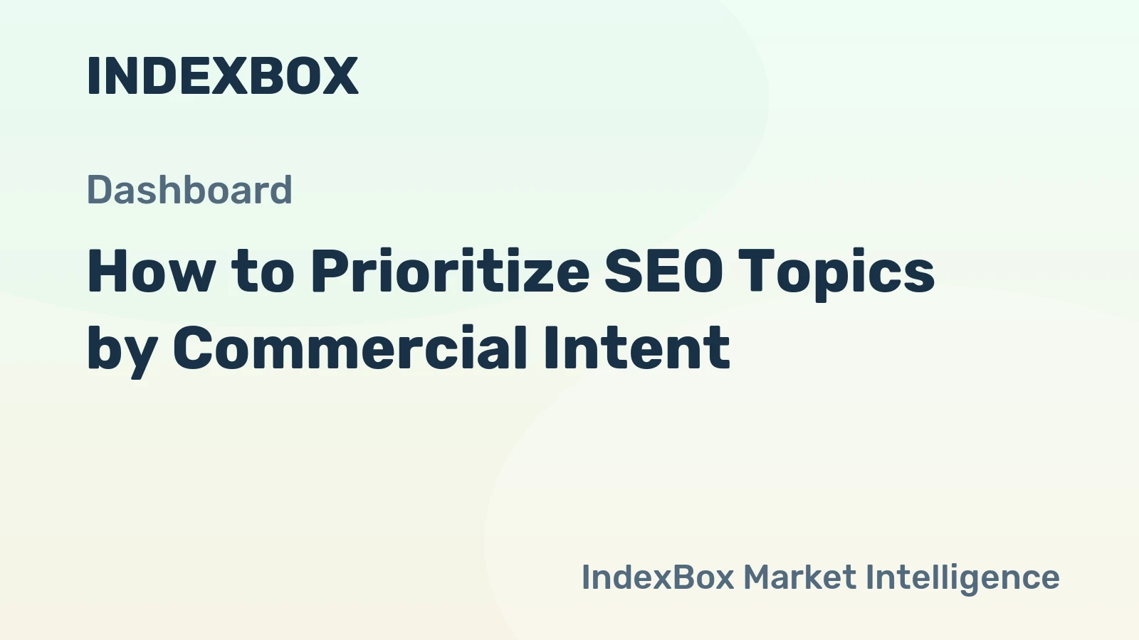 How to Prioritize SEO Topics by Commercial Intent