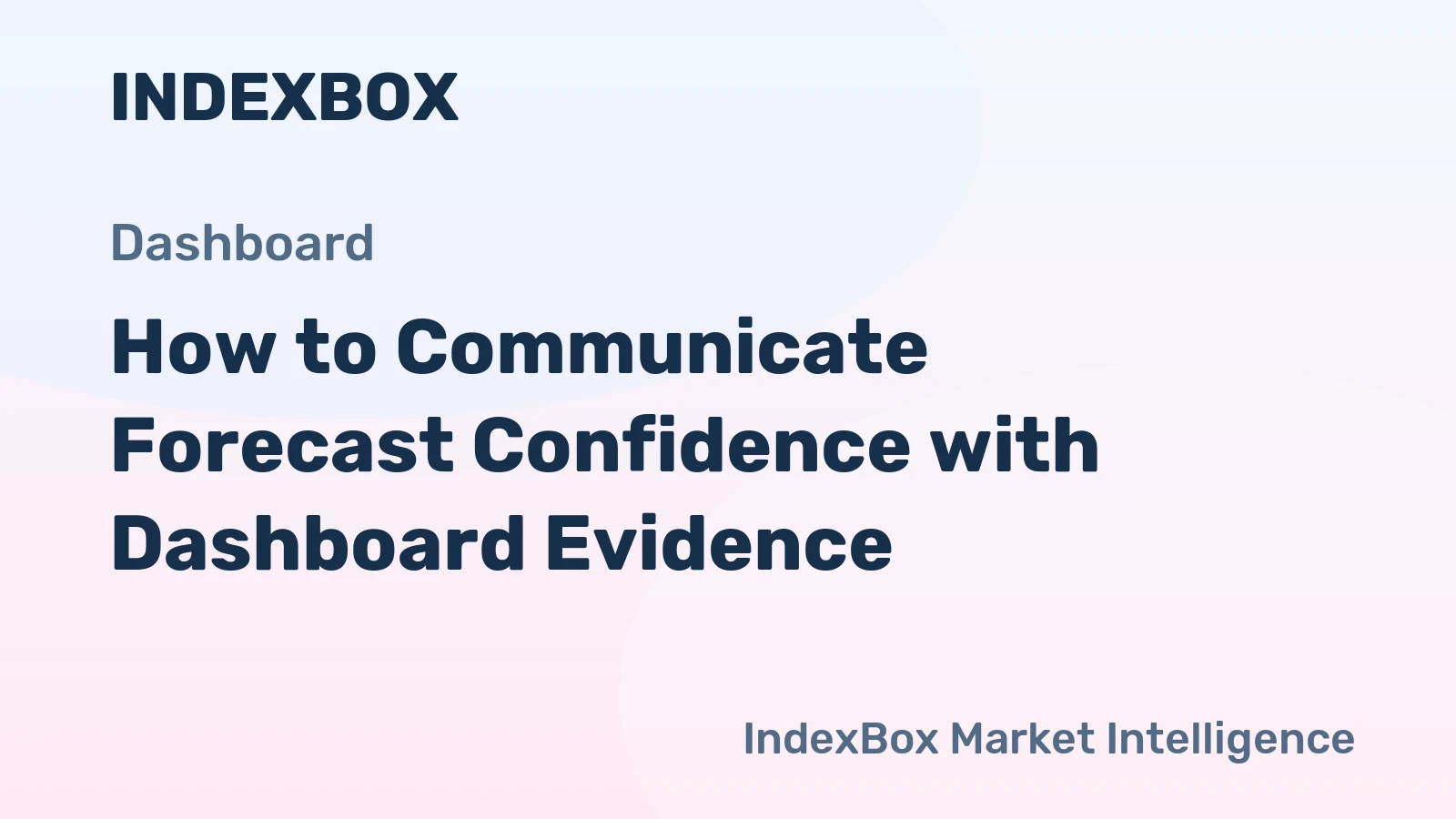 How to Communicate Forecast Confidence with Dashboard Evidence