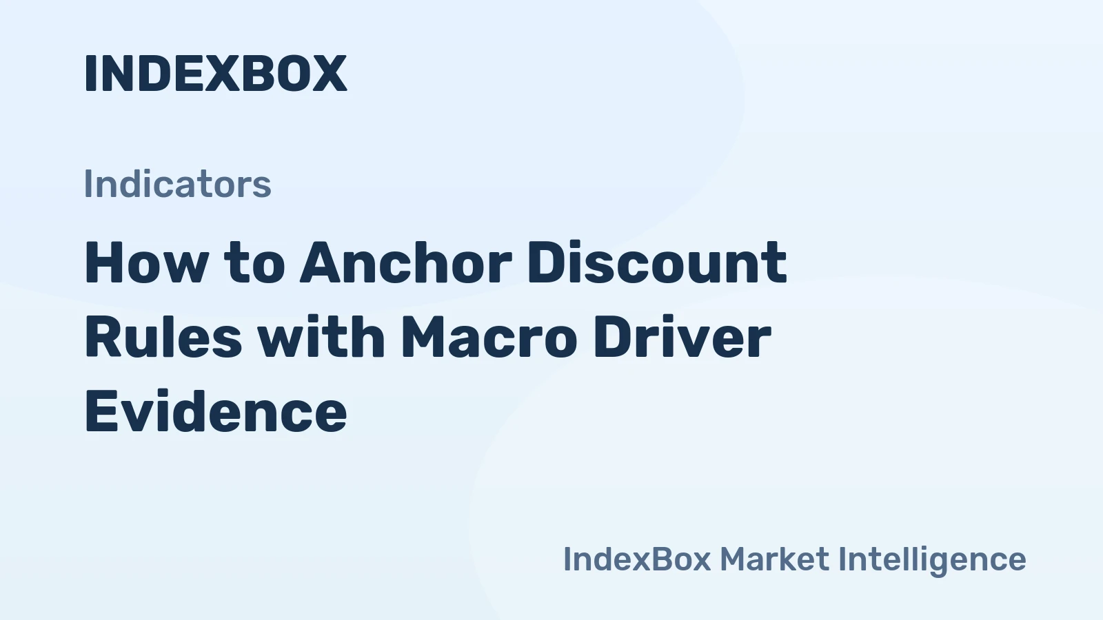 How to Anchor Discount Rules with Macro Driver Evidence
