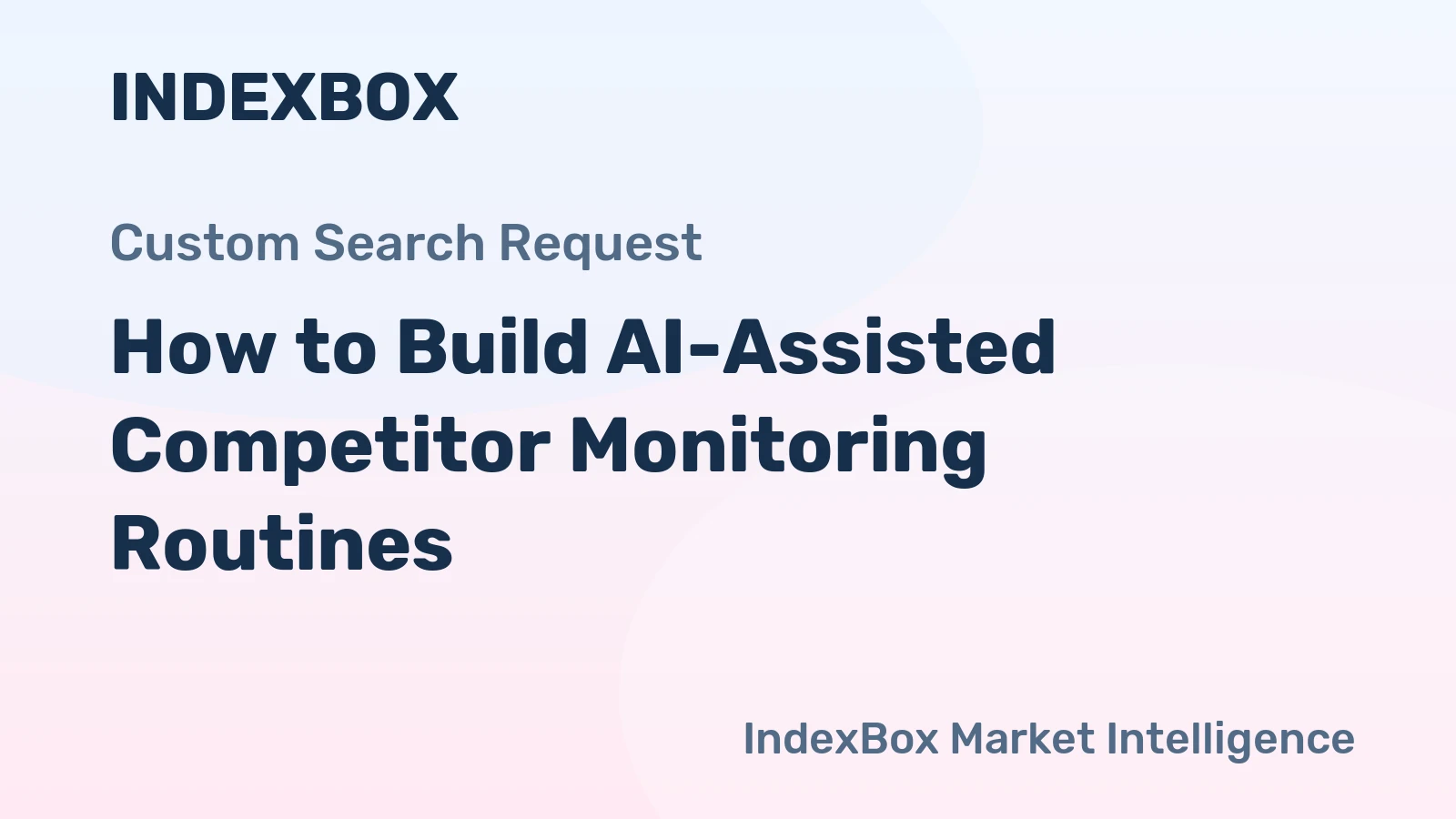 How to Build AI-Assisted Competitor Monitoring Routines