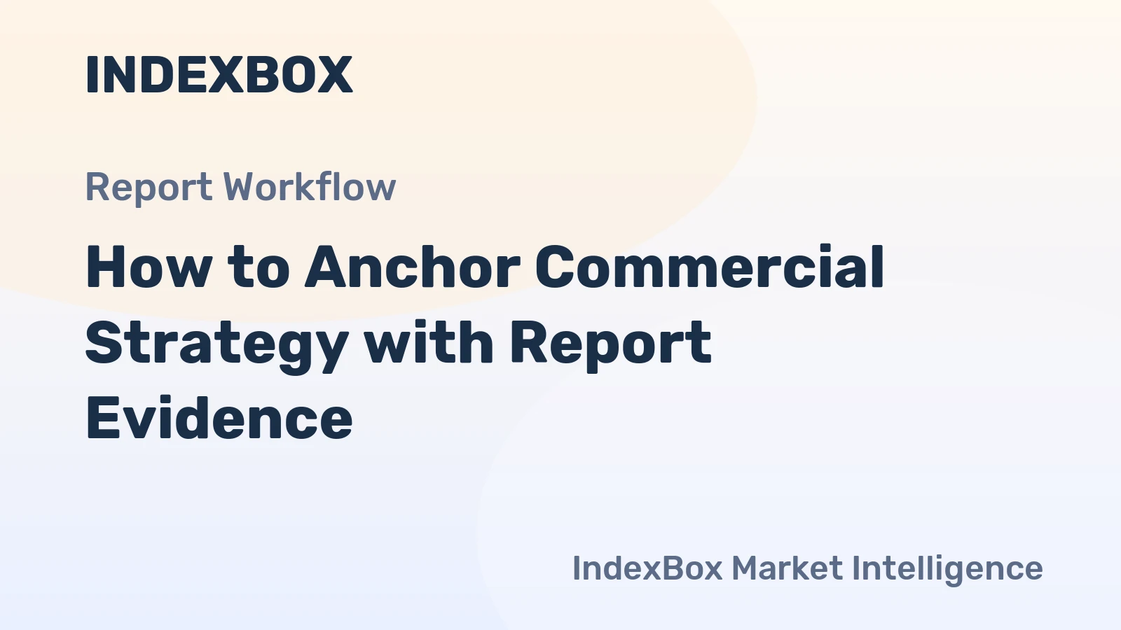 How to Anchor Commercial Strategy with Report Evidence