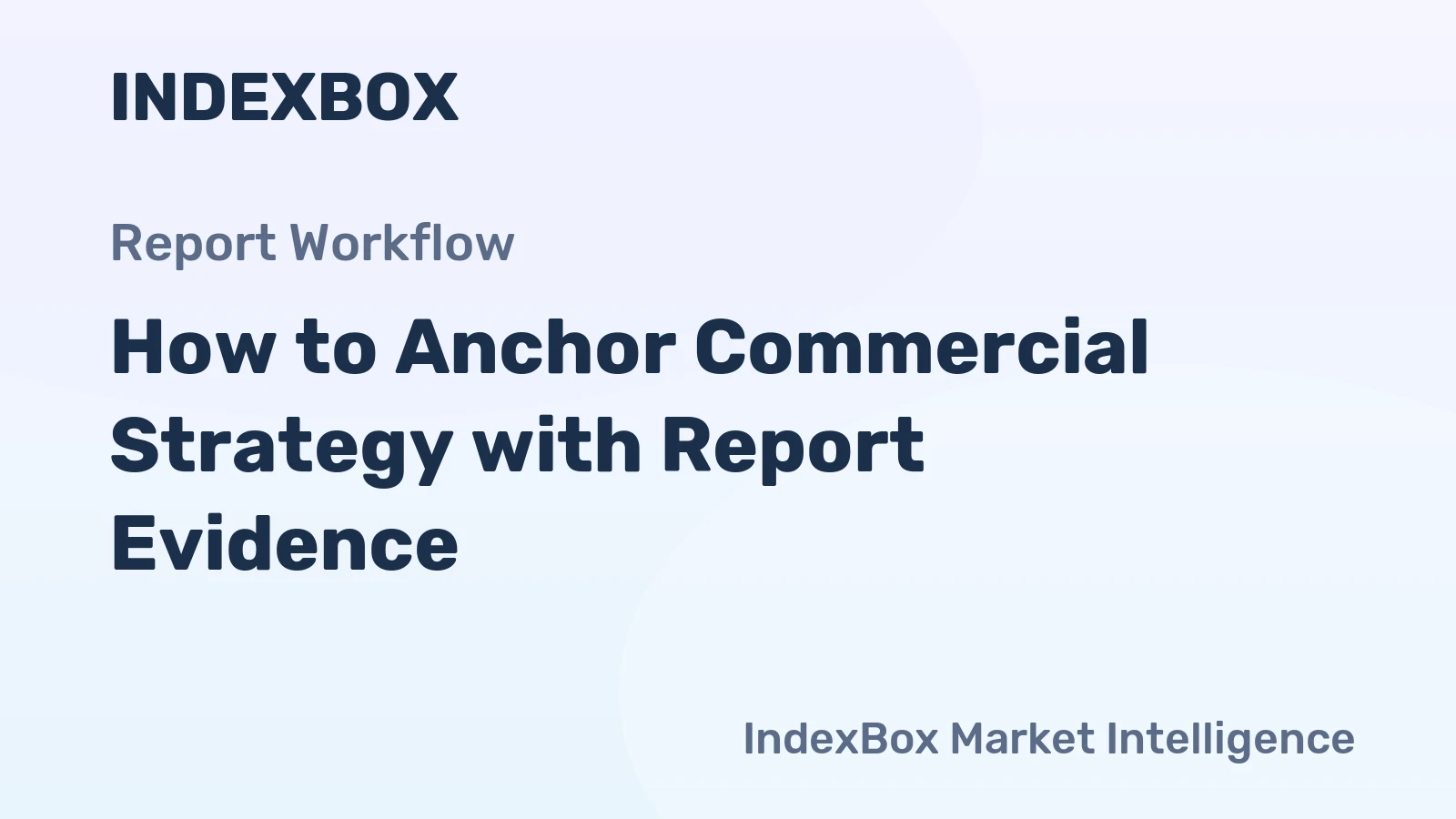 How to Anchor Commercial Strategy with Report Evidence