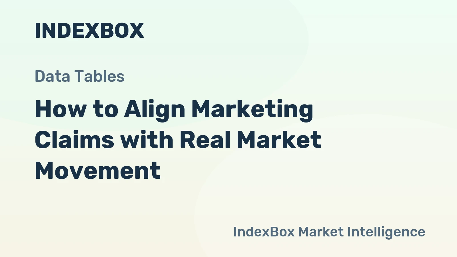 How to Align Marketing Claims with Real Market Movement